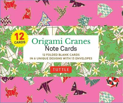 Origami Cranes Note Cards- 12 Cards - Bruce McKenzie Booksellers